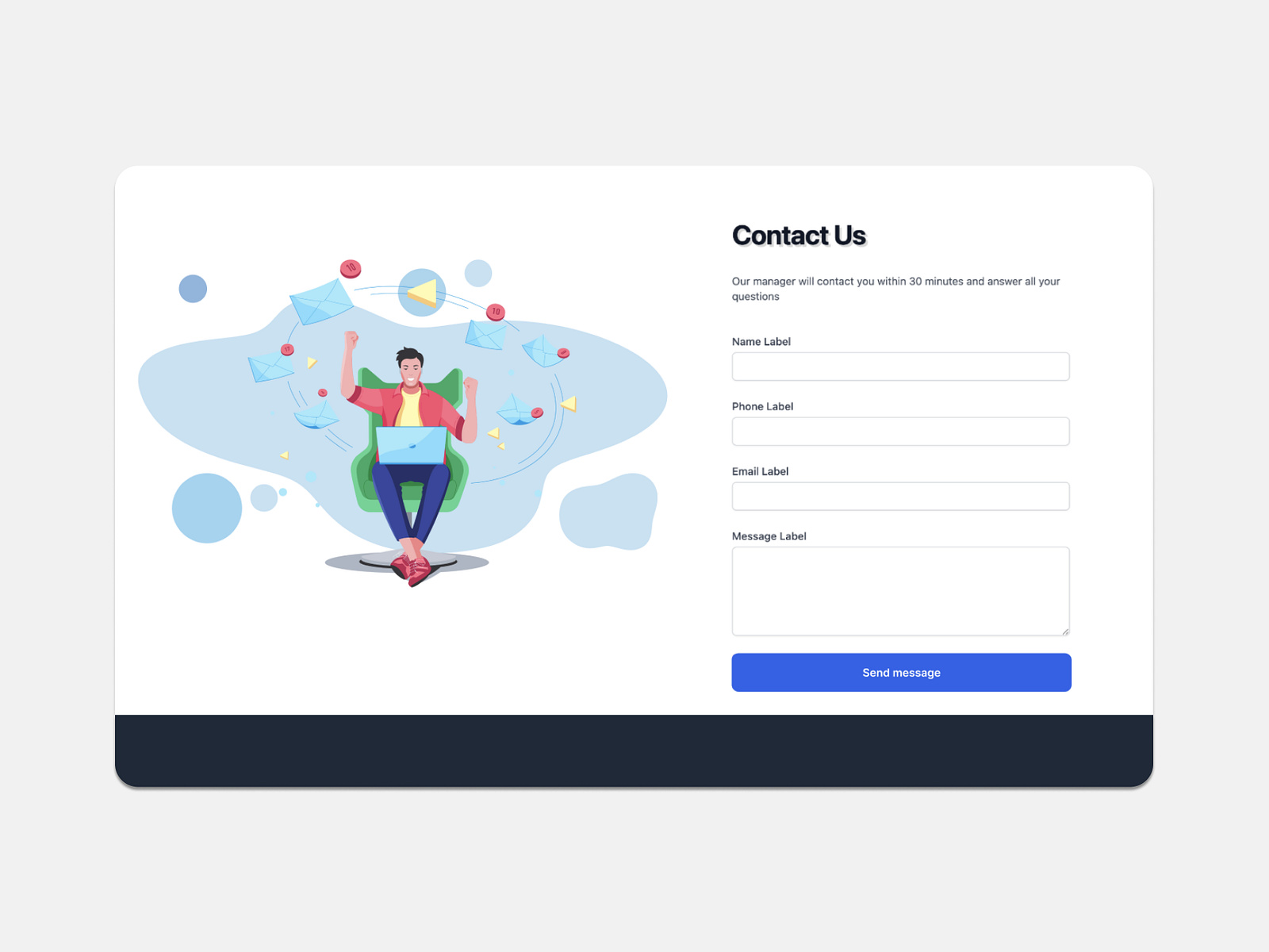 Contact Form by Anna on Dribbble
