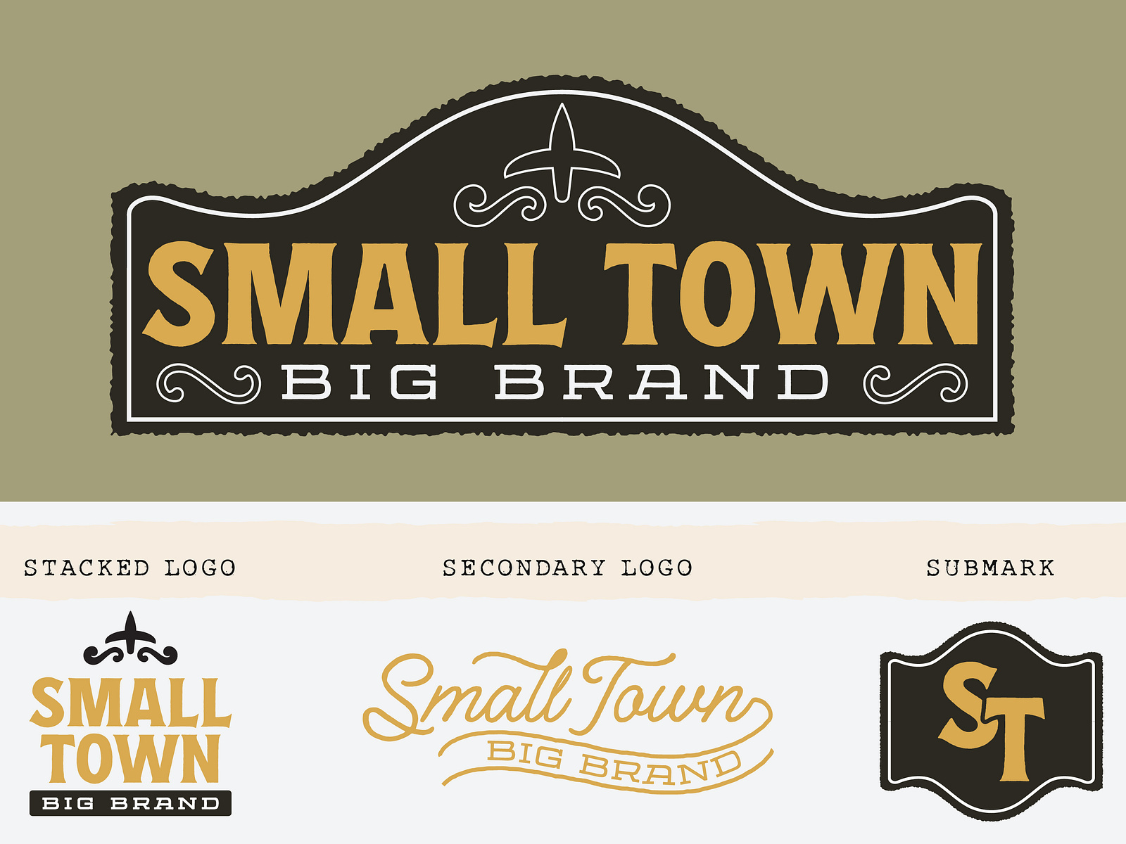 Small Town Big Brand Logo and Branding by Danielle Swick on Dribbble
