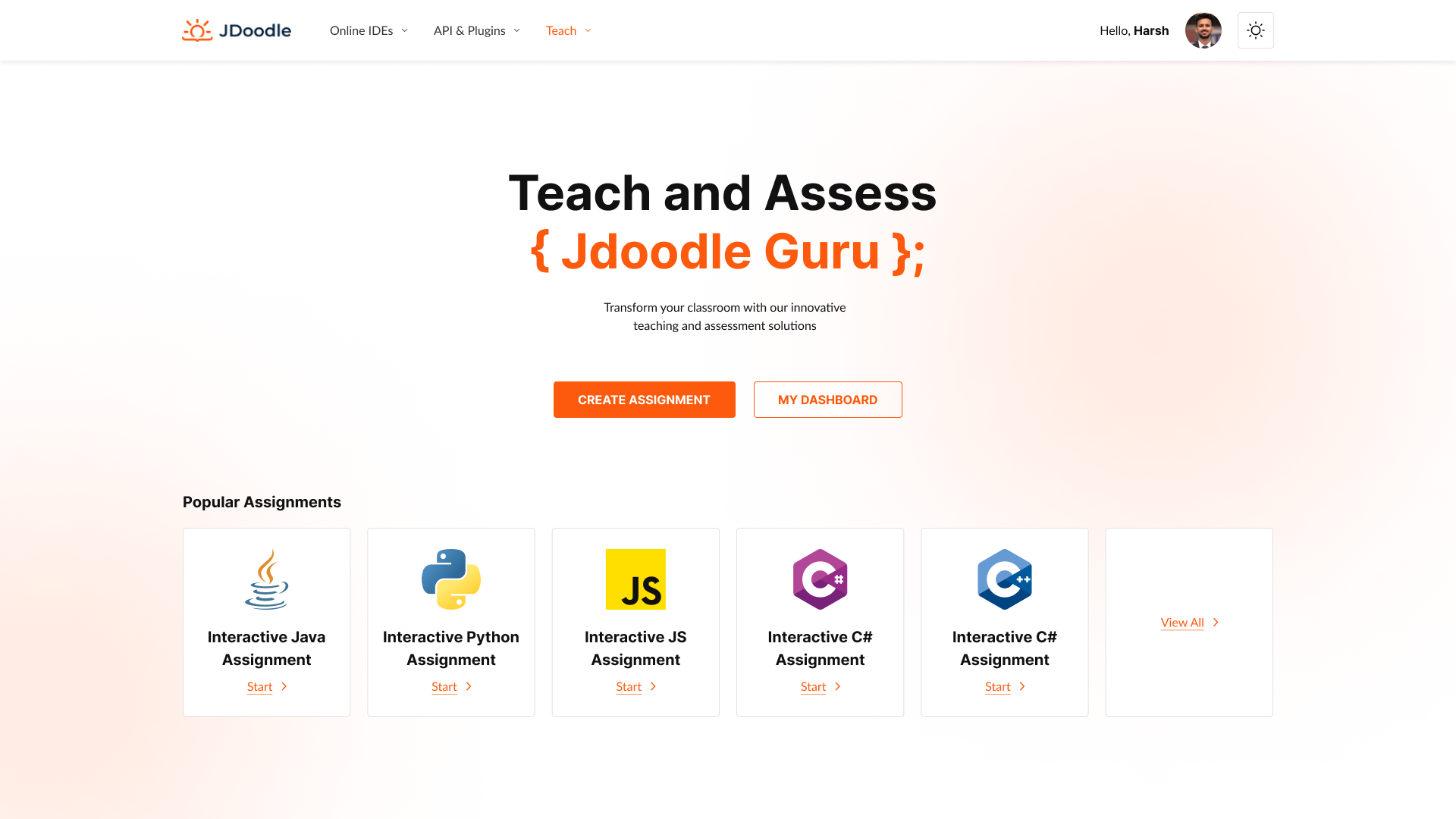 JDoodle - Website Redesign by Harsh Jain on Dribbble