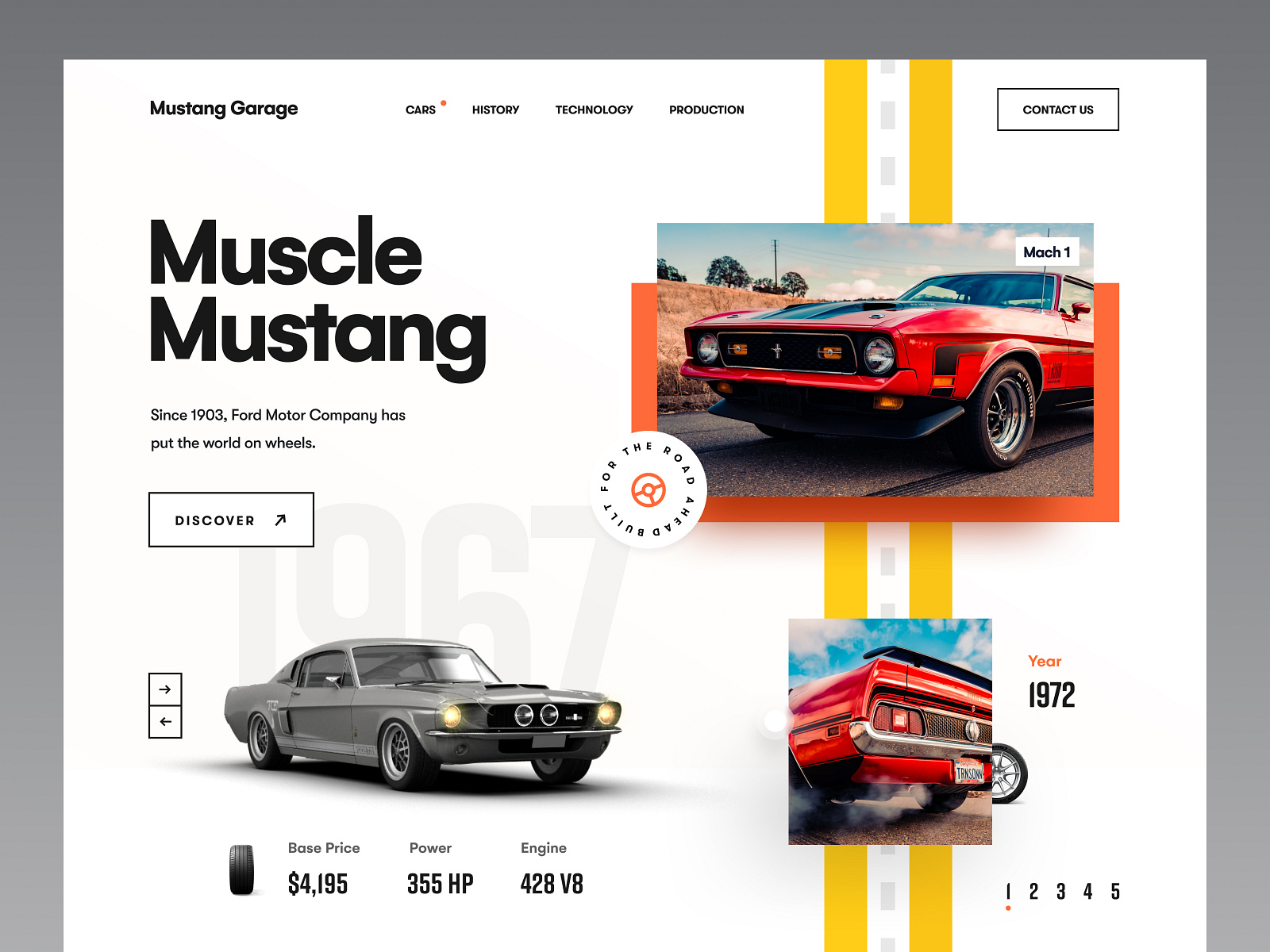 Vintage Car Web design by Farzan Faruk for Rylic Studio on Dribbble