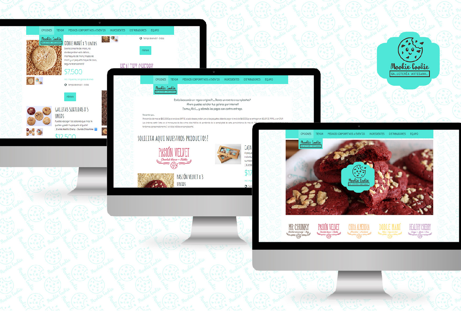 Mookie Cookie website by Diana Aya on Dribbble