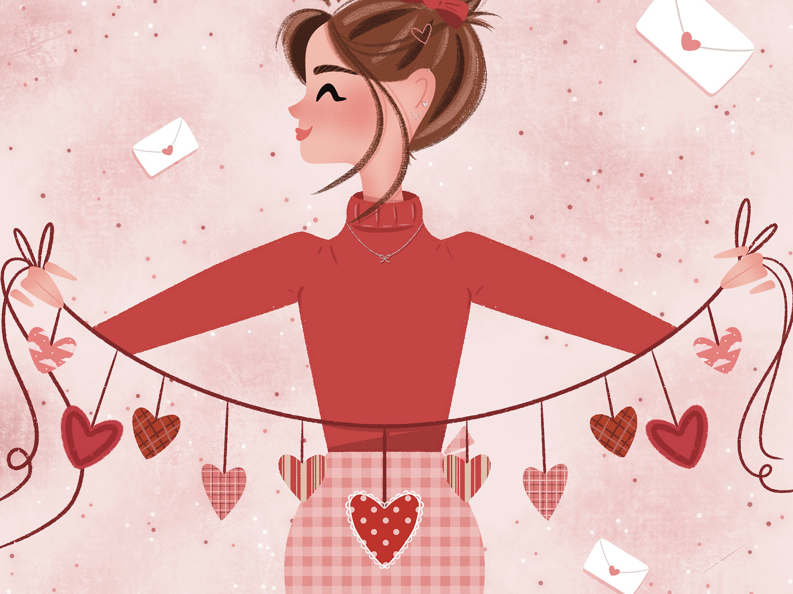 Paper Hearts by Poshie Doodles on Dribbble