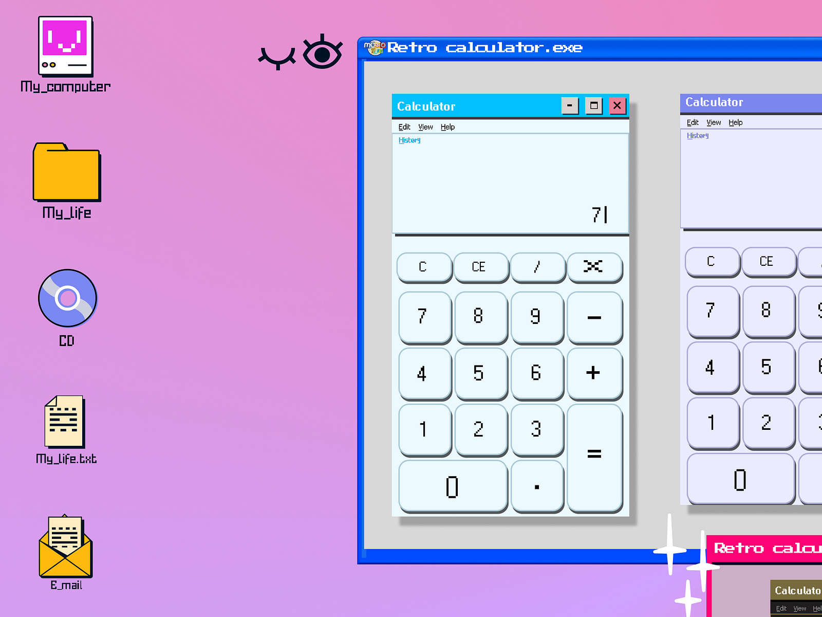 Retro window calculator by Tanishq Gupta on Dribbble