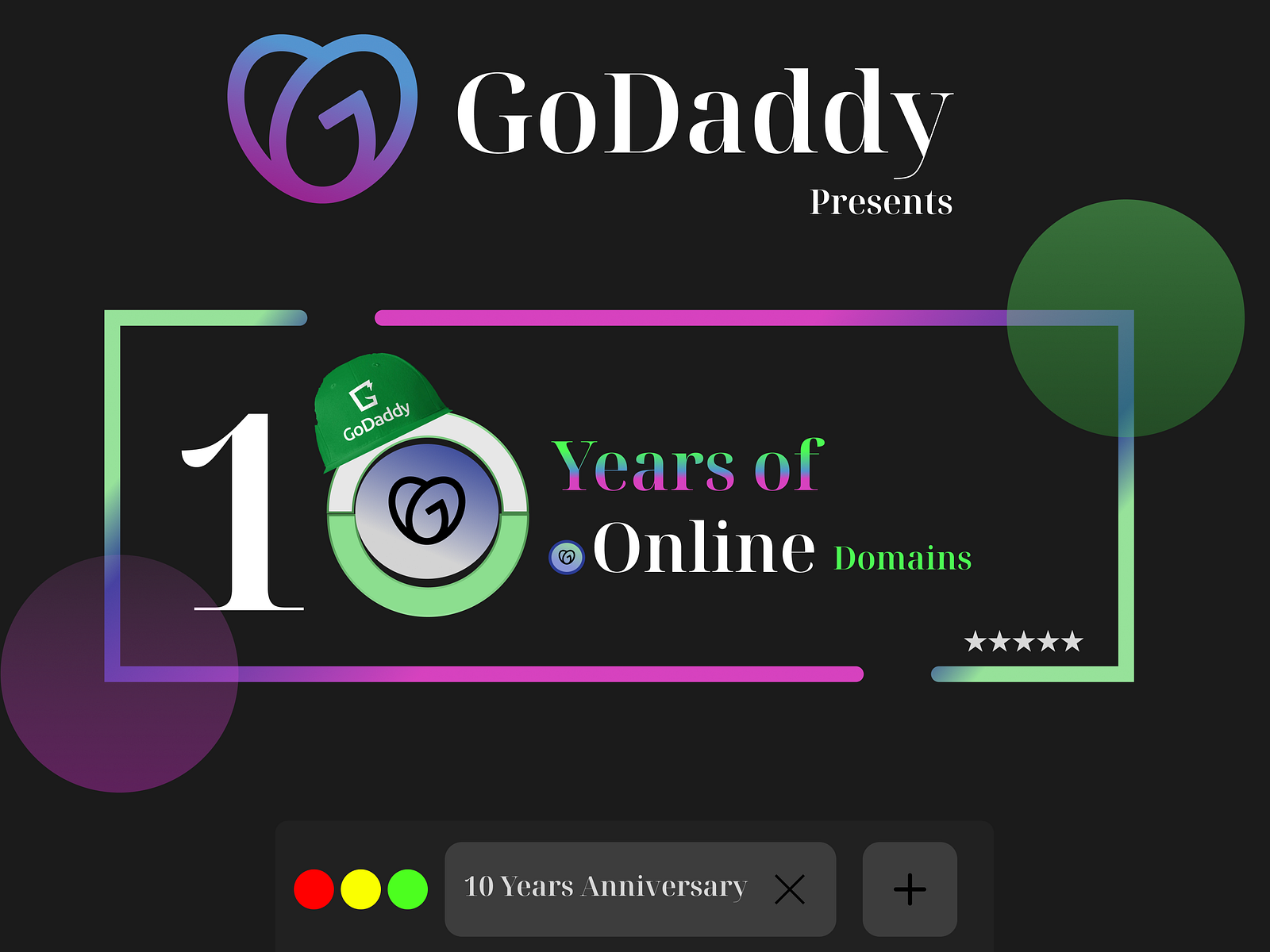 GoDaddy - Celebrates 10 years of .Online Domains- Logo Challenge by ...