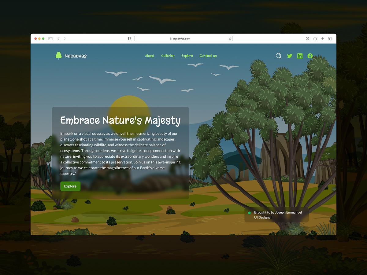 Browse thousands of Nature UI images for design inspiration | Dribbble