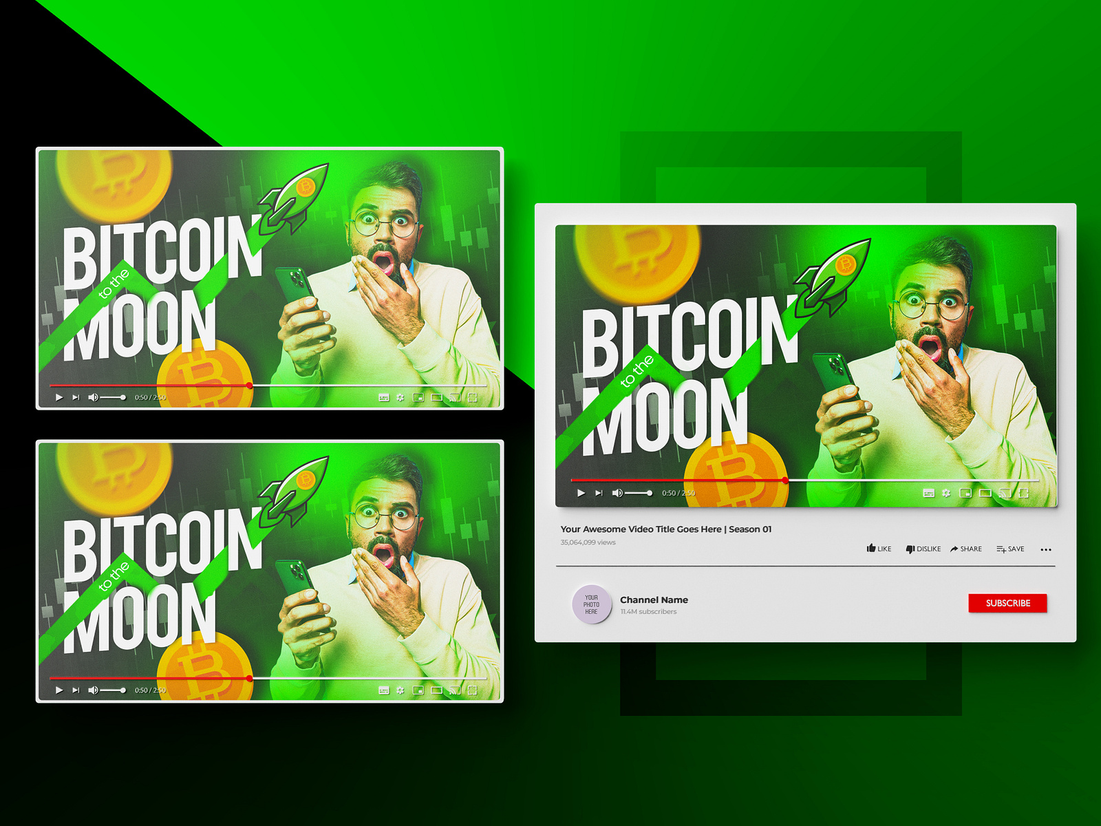 Stunning Thumbnail Design For Trading Channels by Harshit Raj on Dribbble