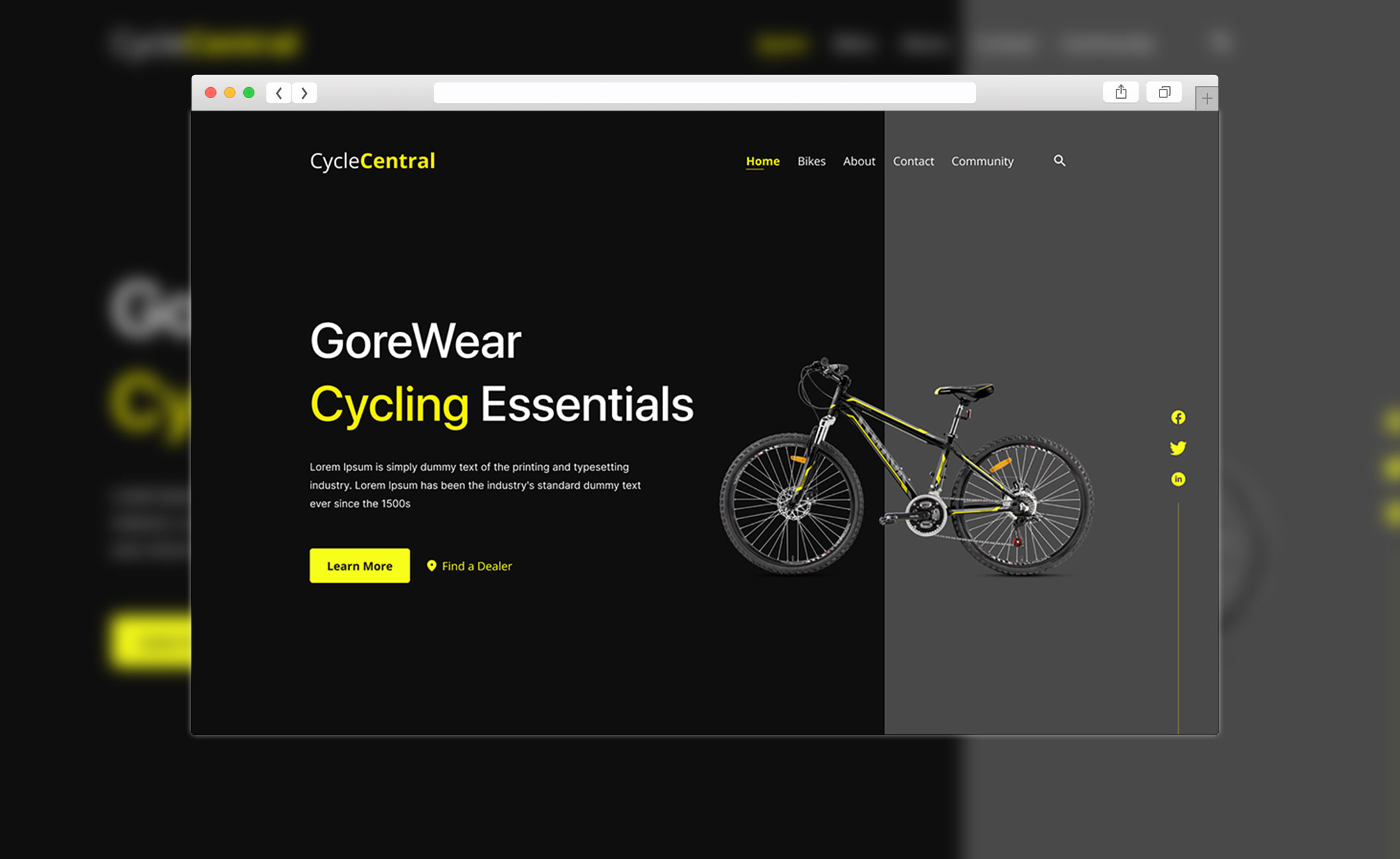 Bike/Cycle E-commerce Hero Page Design by Sumaia Sharmin on Dribbble