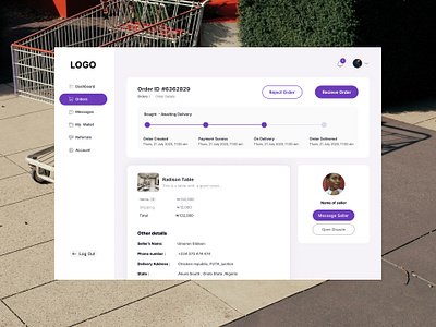 Orders details screen by Adisa Joshua on Dribbble