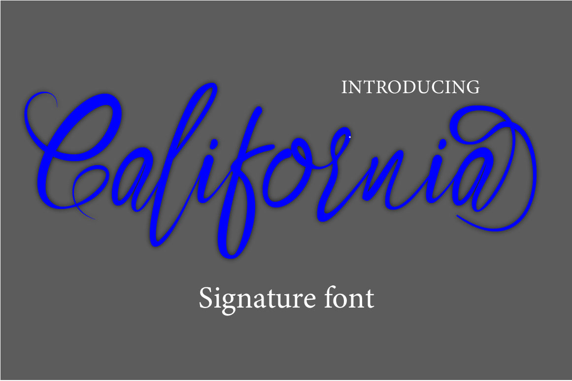 California signature font by Burhanuddin72 on Dribbble