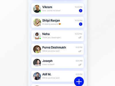 Day 11 of Daily UI: Messaging Interface for a Communication App by ...
