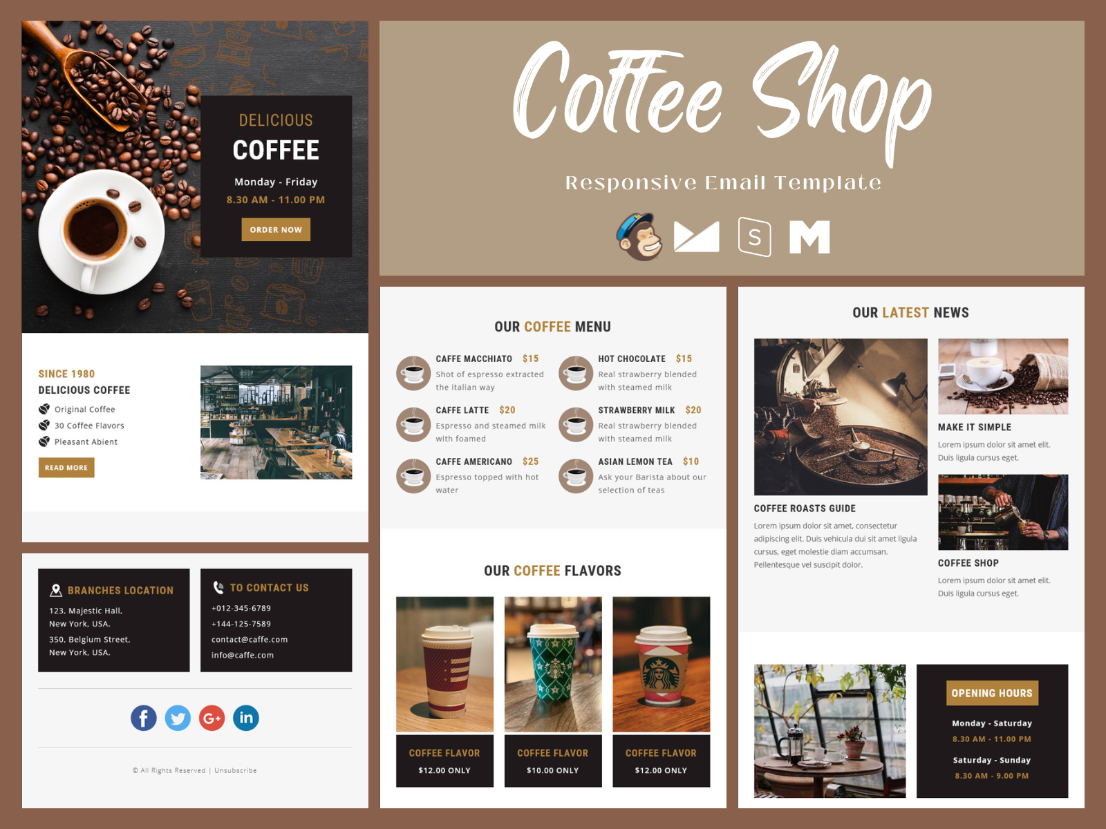 Coffee Shop – Multipurpose Responsive Email Template by Pennyblack ...