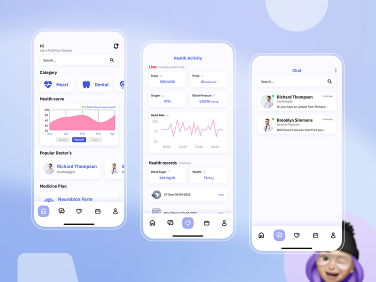 Remote Patient Monitoring App by Emorphis Technologies on Dribbble