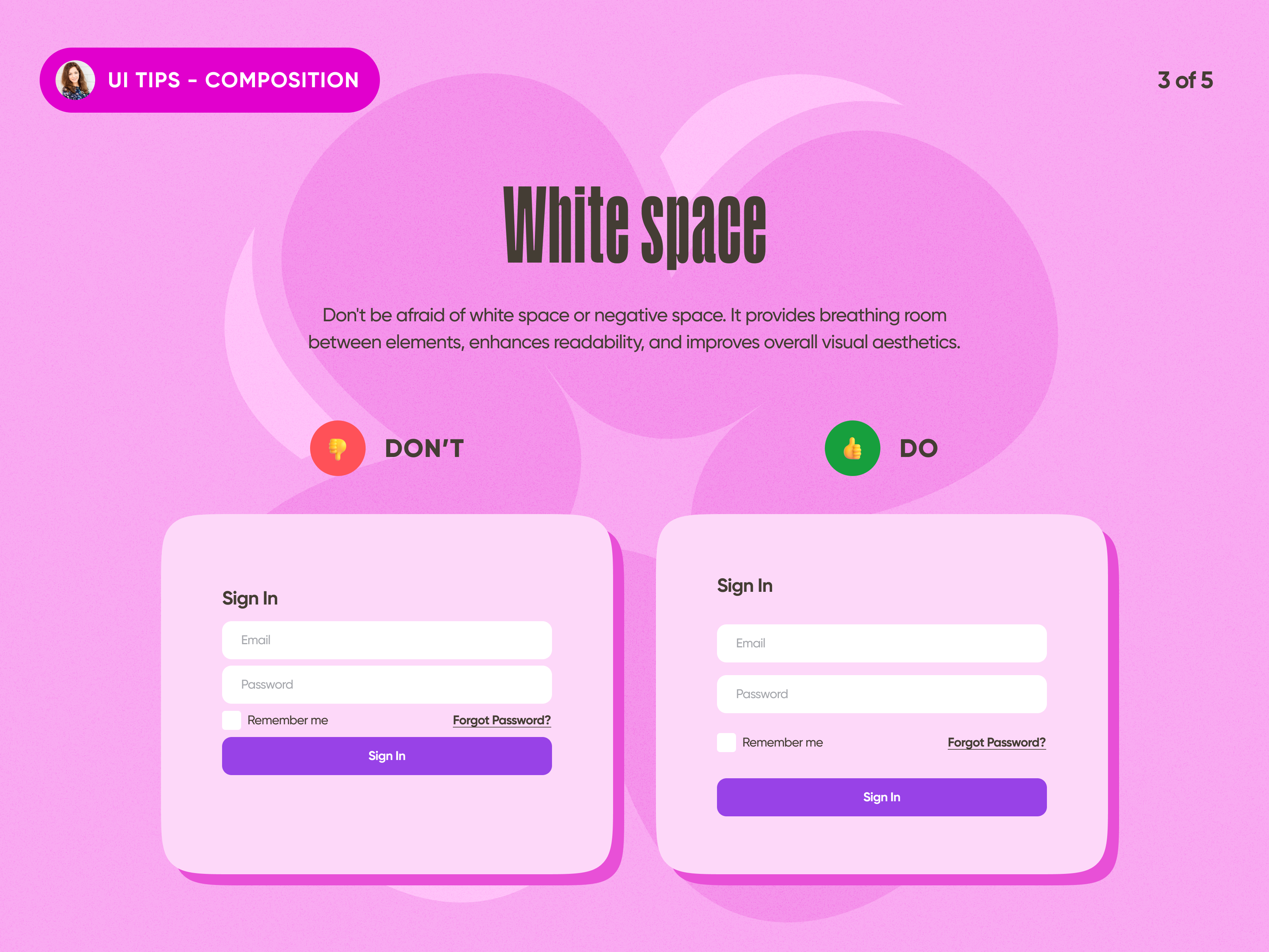 UI Tips - Composition by Anna Kapustina for Gotoinc on Dribbble