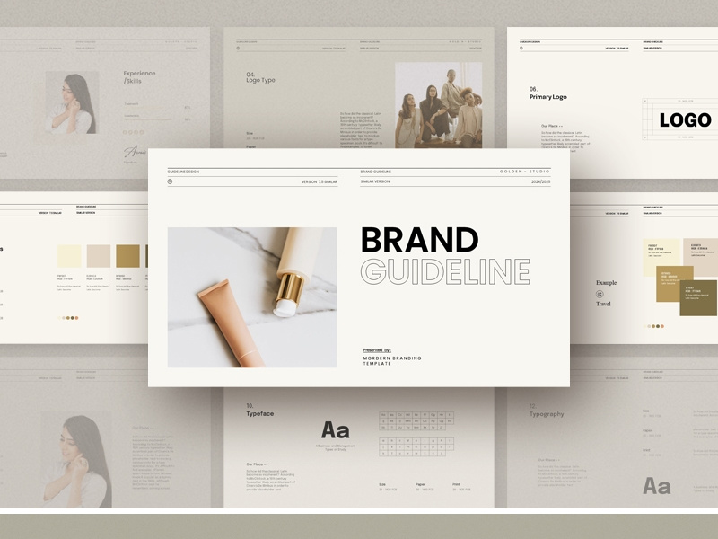 Brand Guideline Presentation Template by Digi2030 on Dribbble