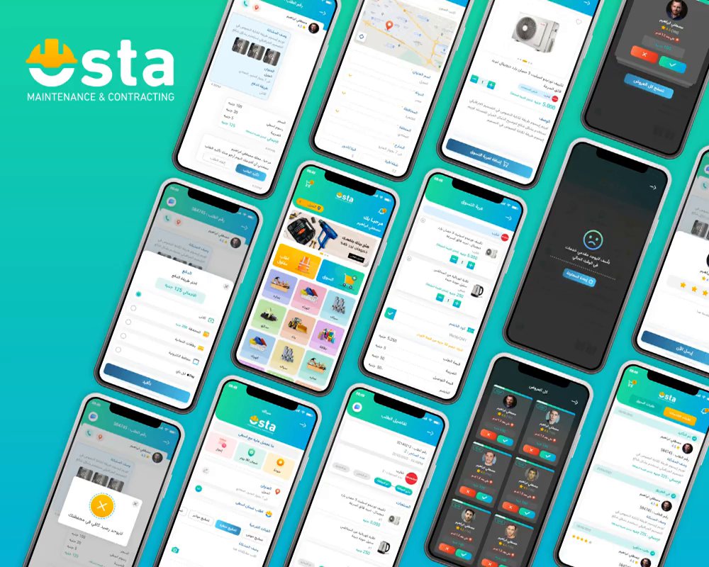 Osta - Mobile App by Mahmoud Gadluo on Dribbble