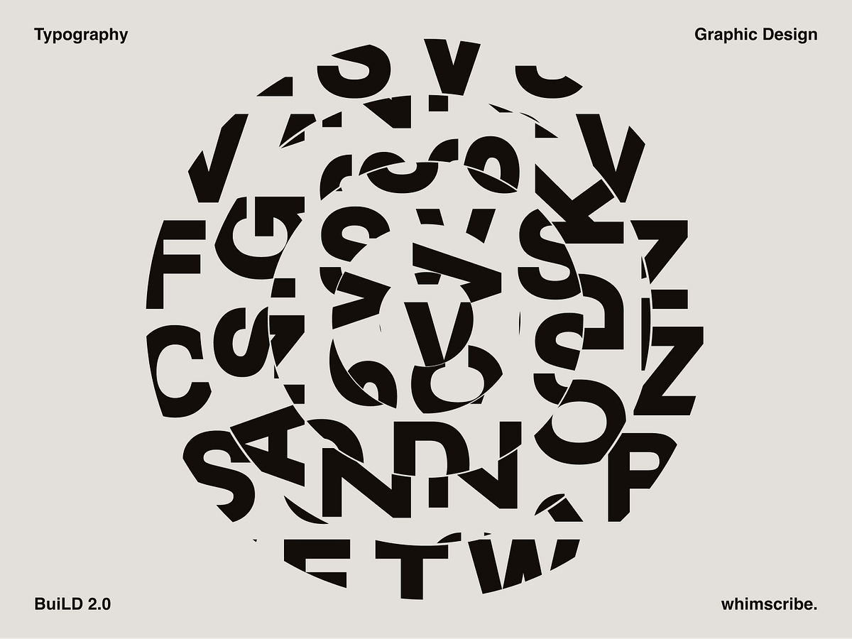 Broken Text Typographic Poster by Navneet Kaur on Dribbble