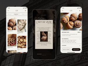 Bakery Cafe App UI by Daria 🦋 Izmailova | App Designer | SaaS Designer ...