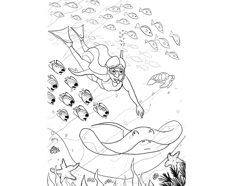 Sea Life Magazine Cover Illustration by Daria Solovyeva on Dribbble