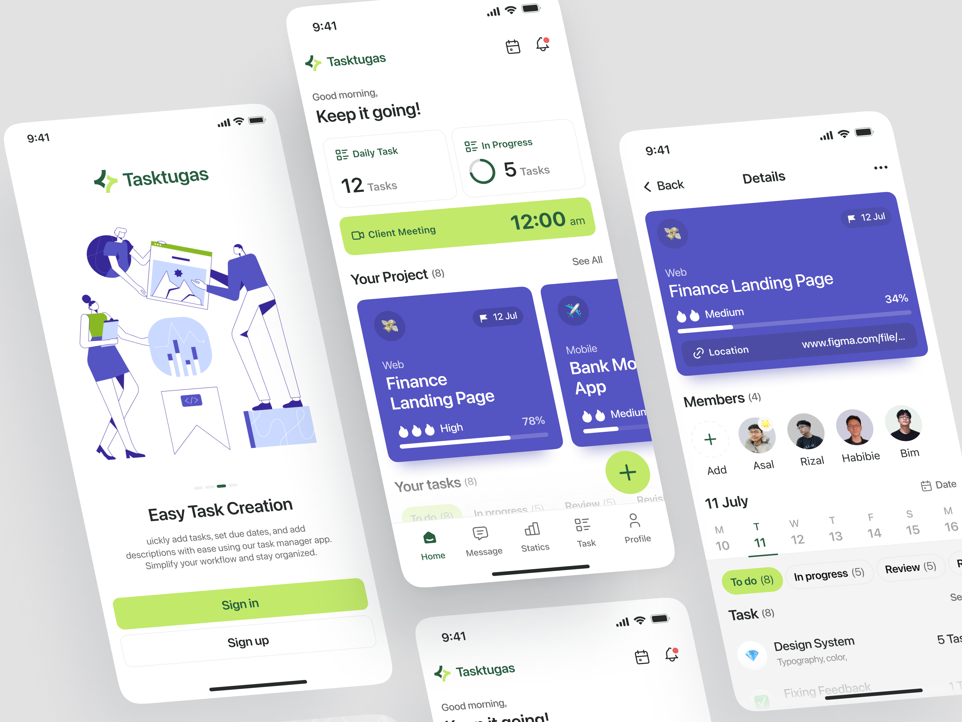 Tasktugas - Task Manager app by BimGraph🐊 for Kretya Studio on Dribbble