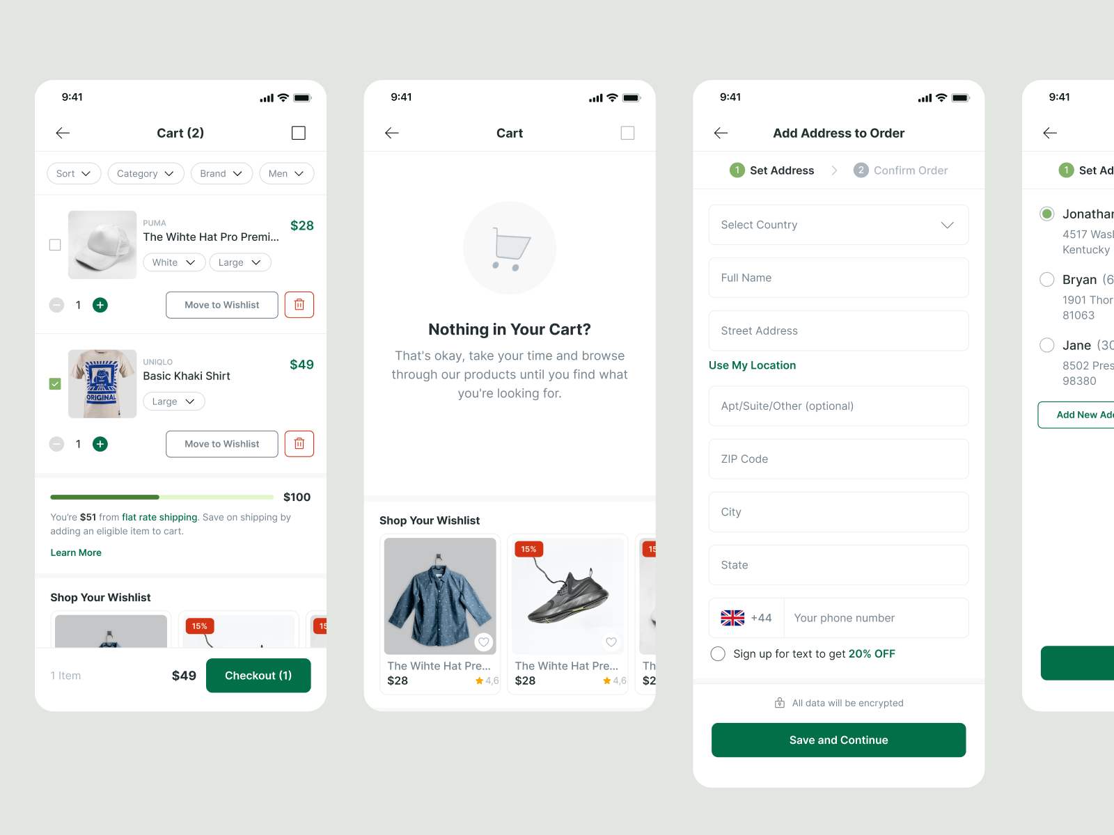 Checkout Flow - Fashion Marketplace App by Zaini Achmad® for Vektora on ...