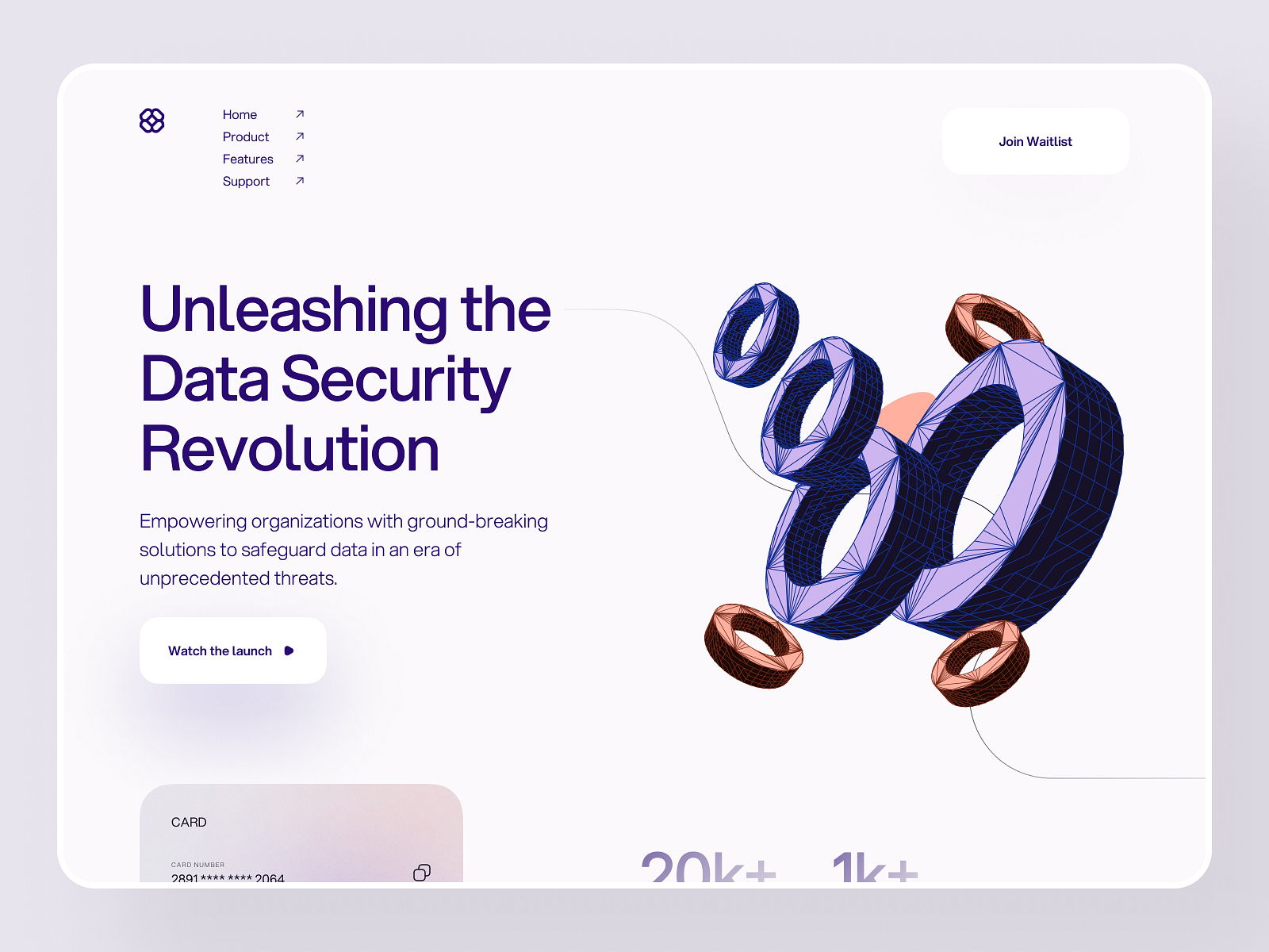 Secure Shield: Landing Page Design for Data Security App by Inverse ...