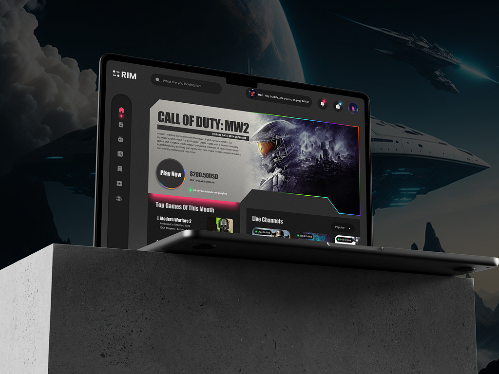 Game Dashboard Modern Web app design AI by Rezwan on Dribbble