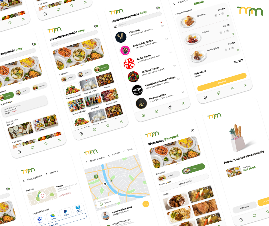MiaMeal - Meal kit delivery app by Ann Beatrice Destajo on Dribbble