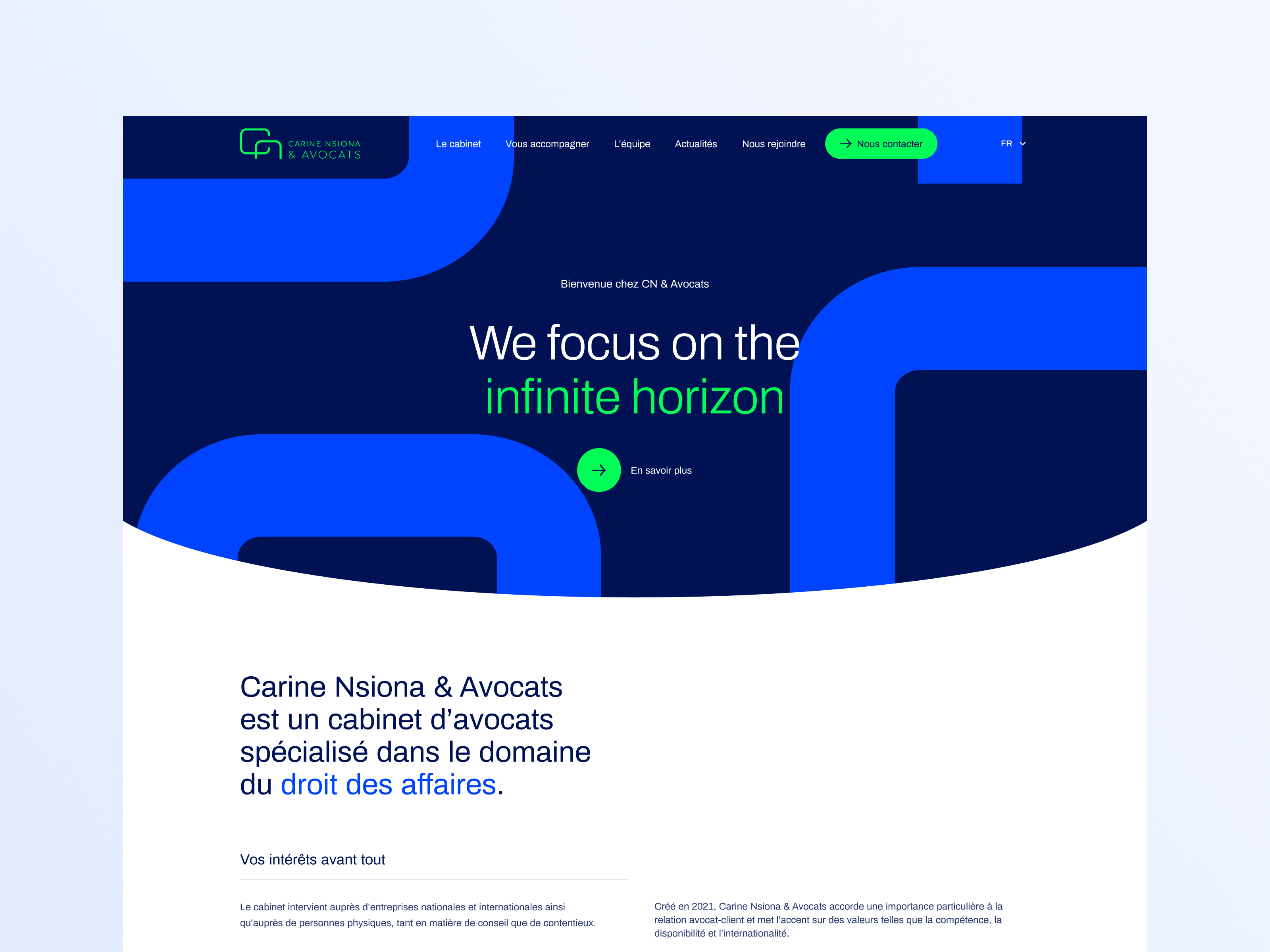 CN Avocats - Lawyer website by Claire Pinot on Dribbble