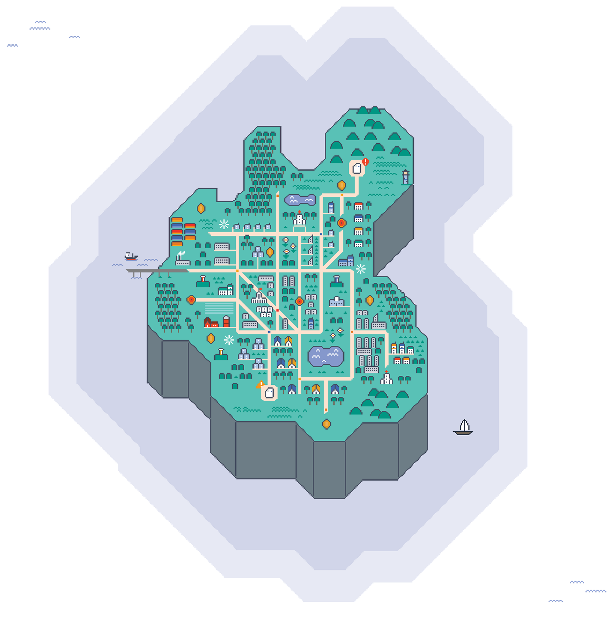Kalderos Map by Lee Zelenak for Kalderos Design on Dribbble