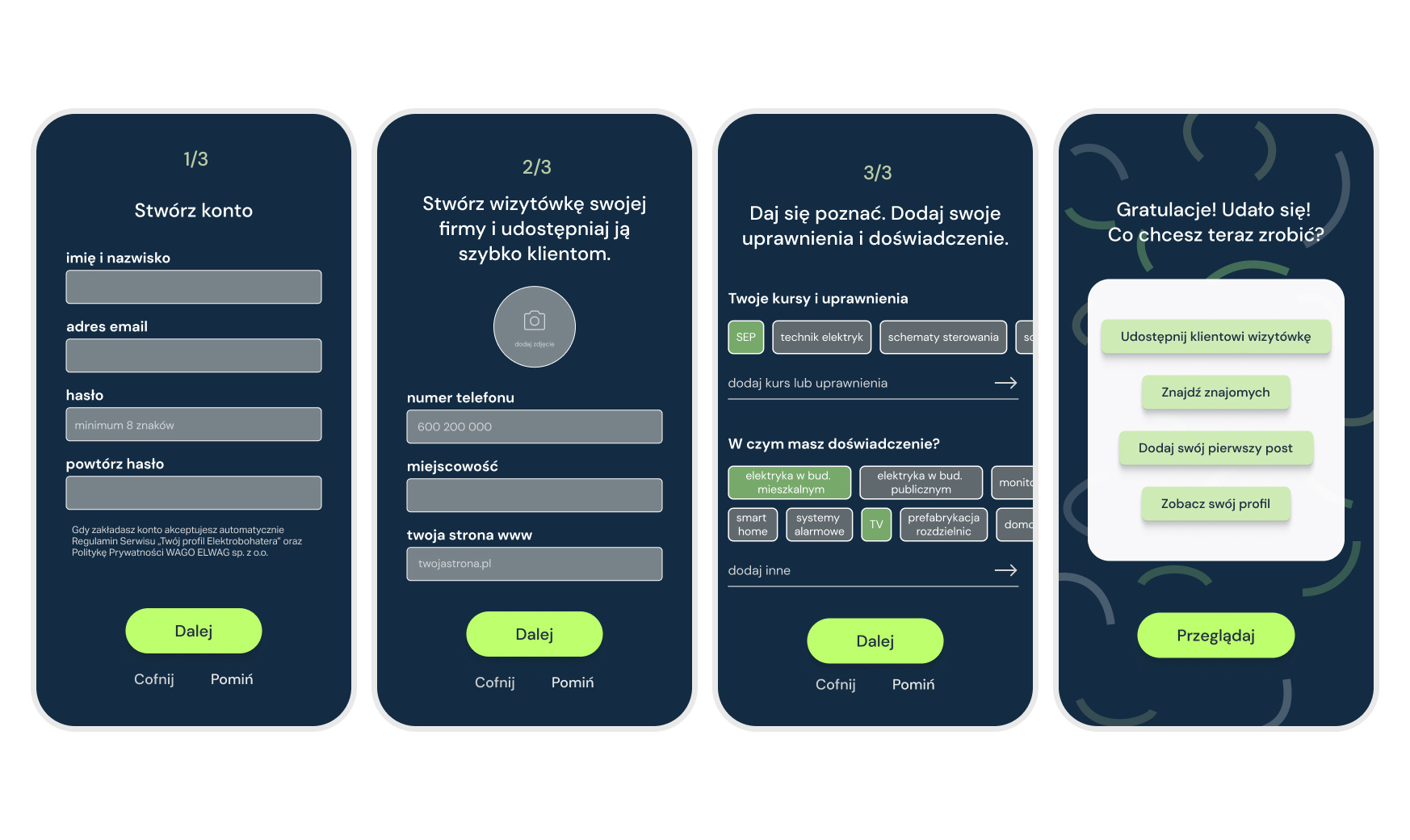 UX/UI onboarding case study - WAGO by Aga Kocon on Dribbble