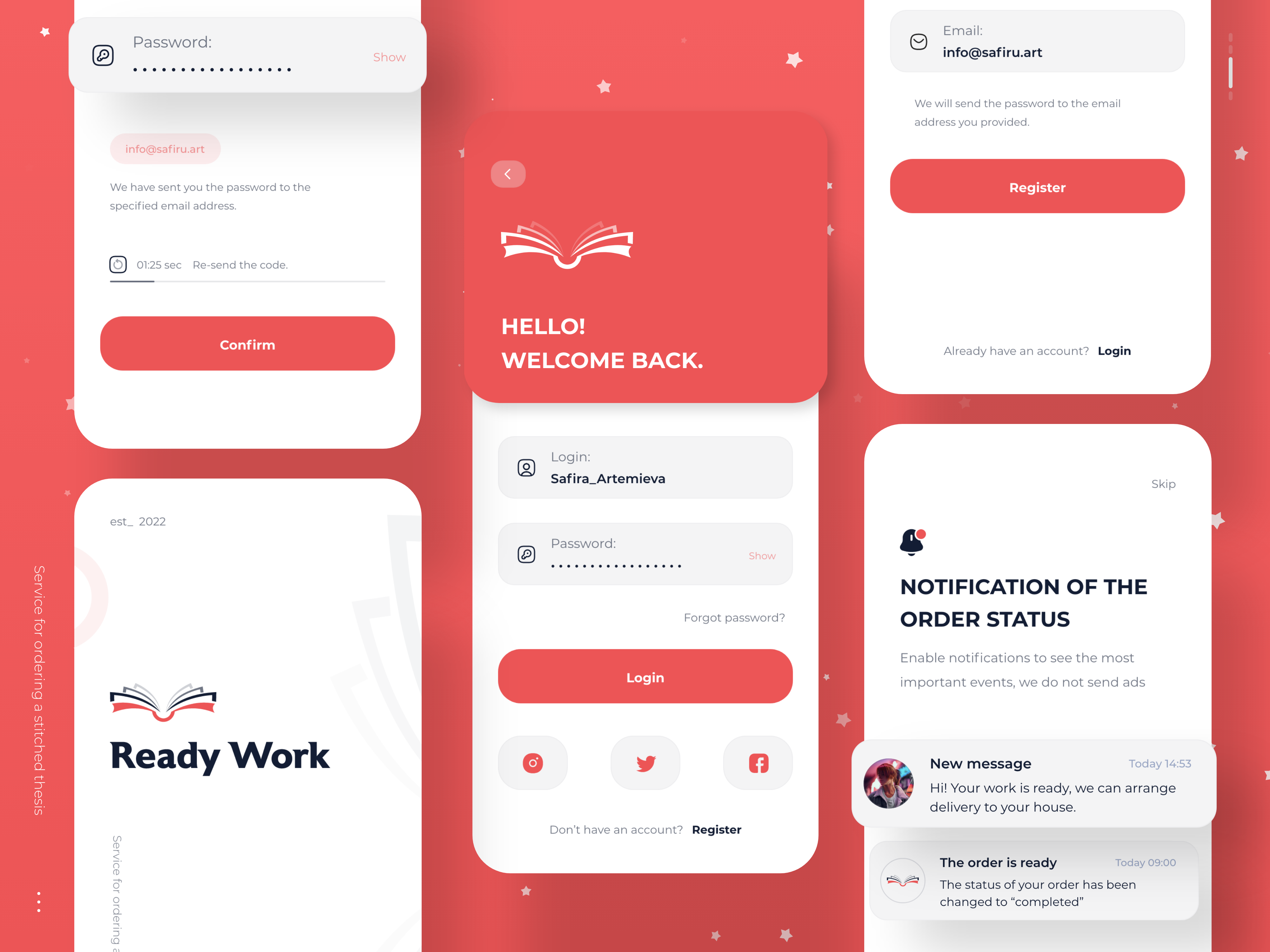 Work Order App Design by Safiru Art on Dribbble