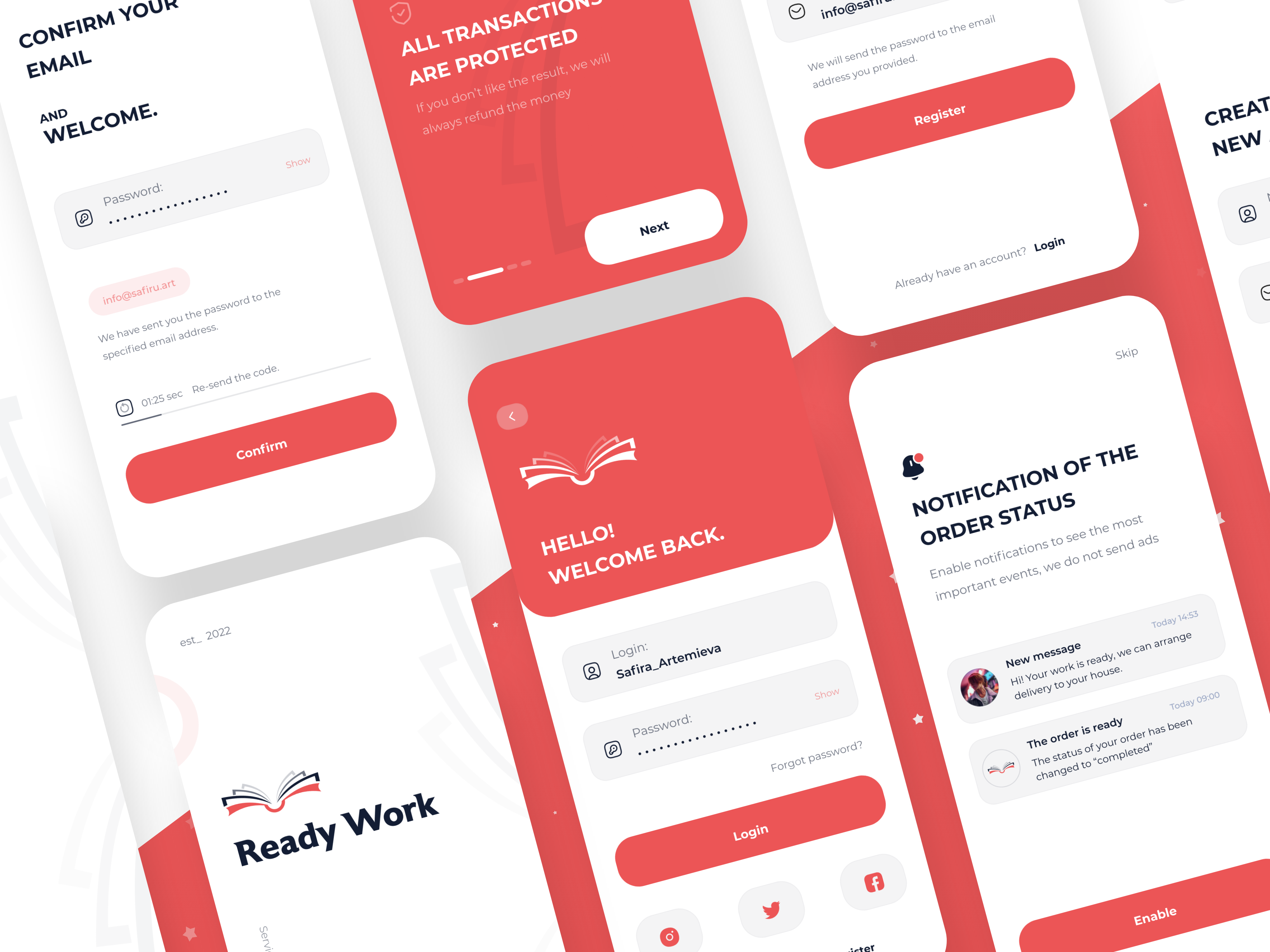 Work Order App Design by Safiru Art on Dribbble