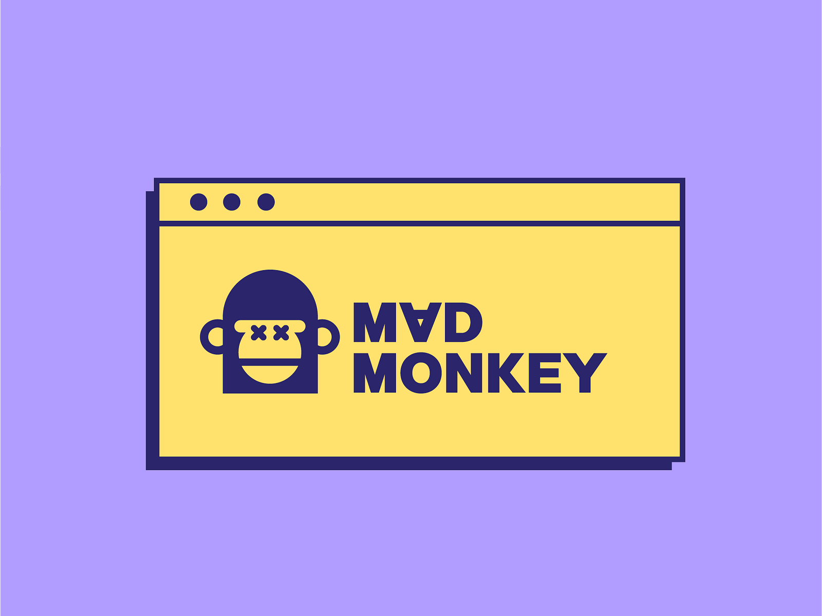 Mad Monkey Logo by Abdelrahman Mohamed on Dribbble