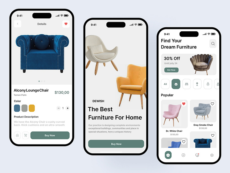 Furniture App-UI/UX Case Study by UIUXBuddy on Dribbble