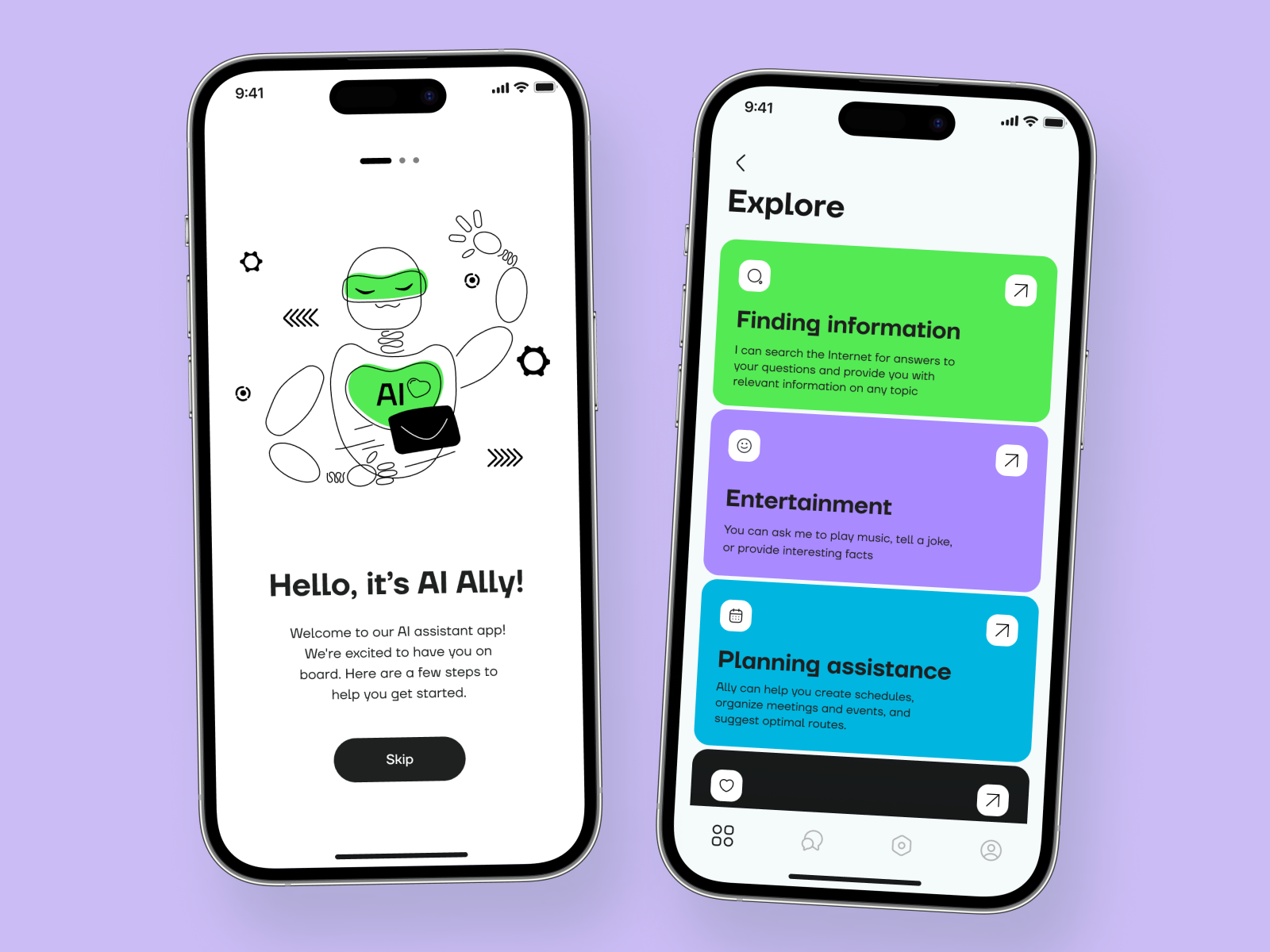 AI Assistant App by Ronas IT | UI/UX Team on Dribbble