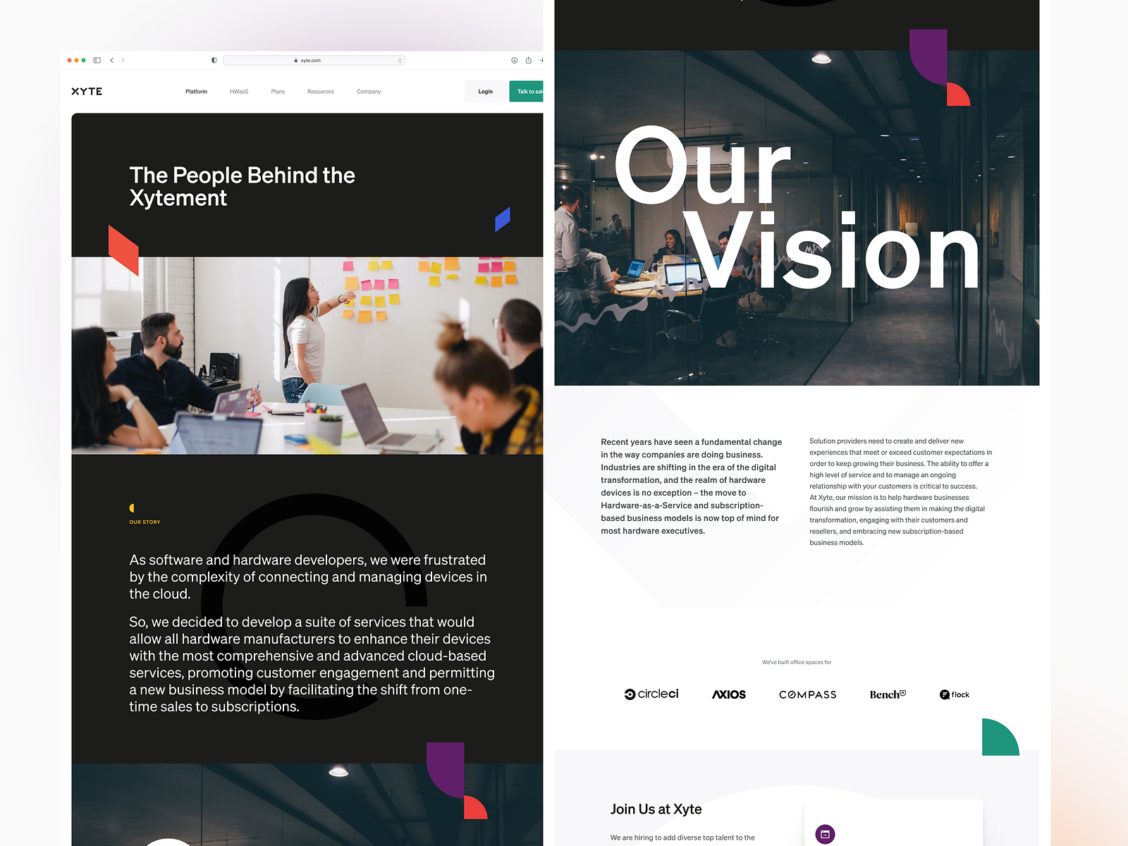 Xyte - About us by Maciej Karolczak for widelab on Dribbble