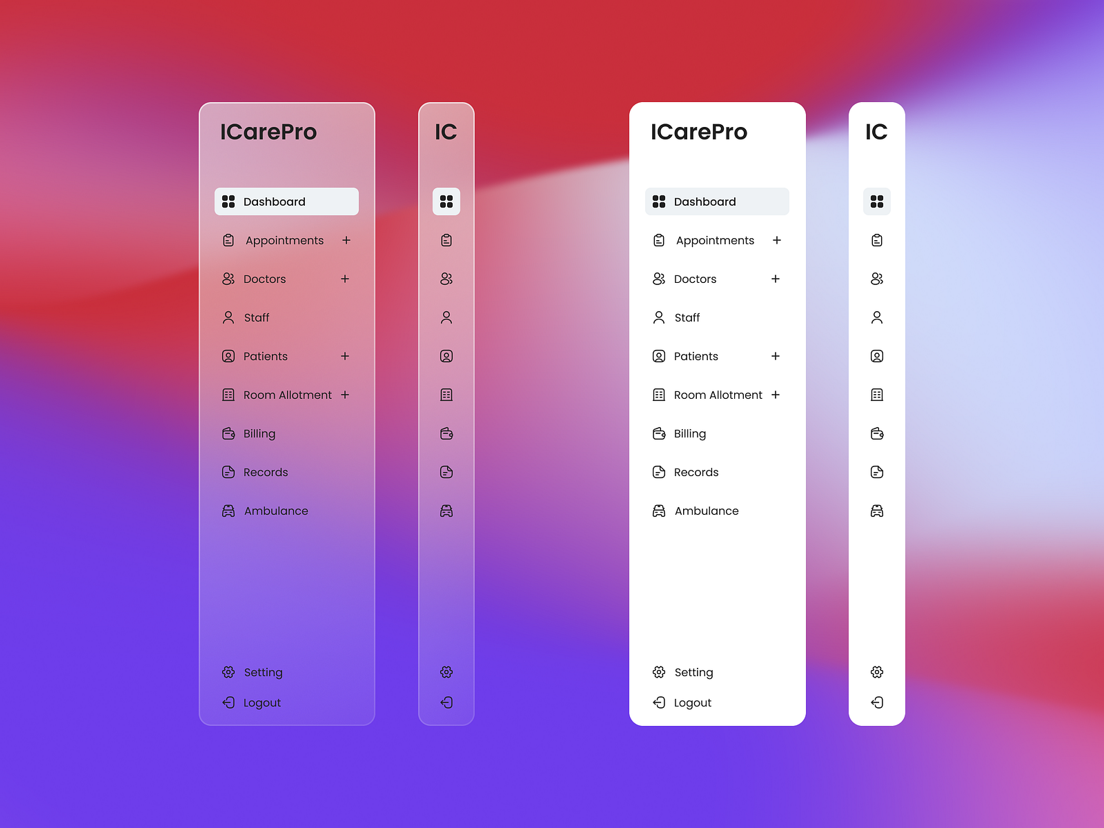 Sidebar Navigation Glassmorphism Visionos Visual Style By Riju Rajan On Dribbble