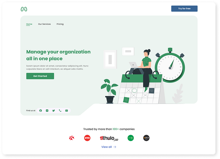 Membership Management System Landing Page by Aadarsha on Dribbble Membership Management System Landing Page by Aadarsha on Dribbble