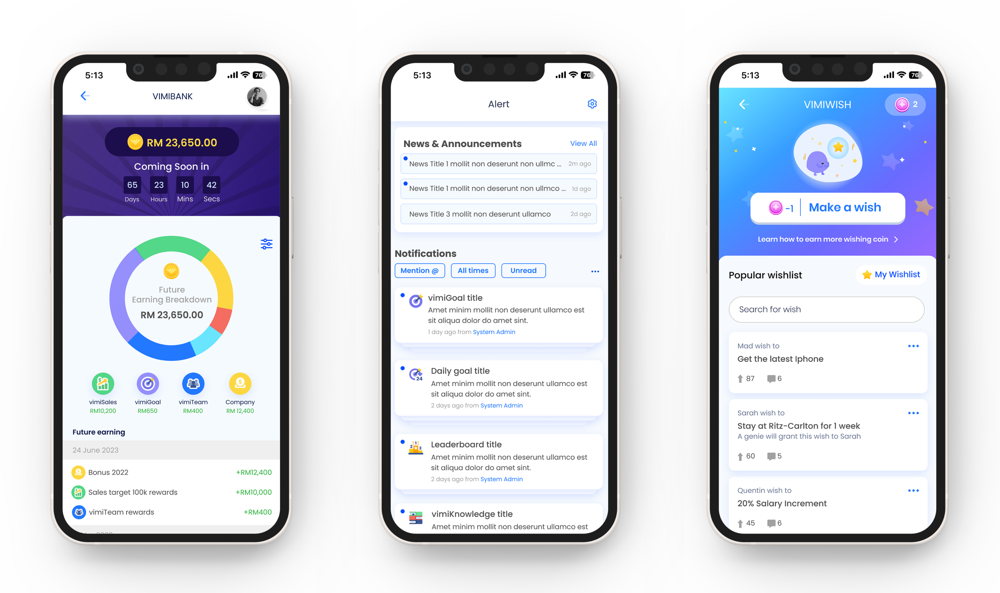 Vimigo - Performance Reward System by Vincent Soo for vermaze on Dribbble