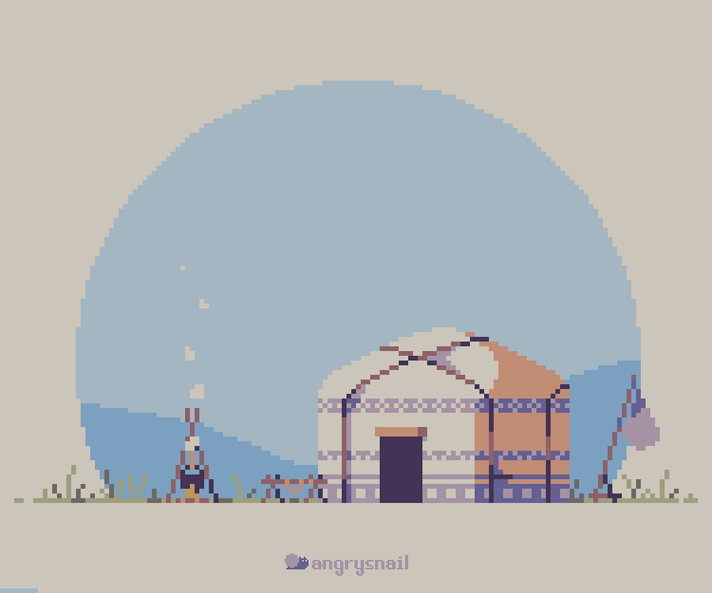 Nomad's tent by angrysnail on Dribbble