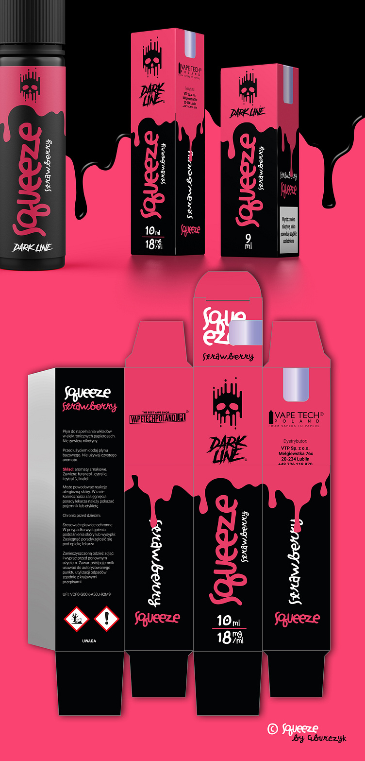 Squeeze packaging design by Jacek on Dribbble