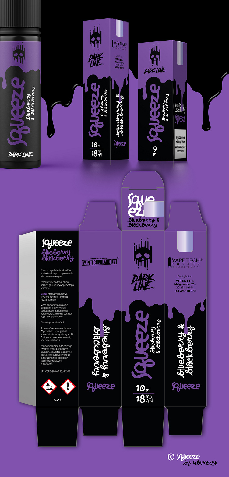 Squeeze packaging design by Jacek on Dribbble