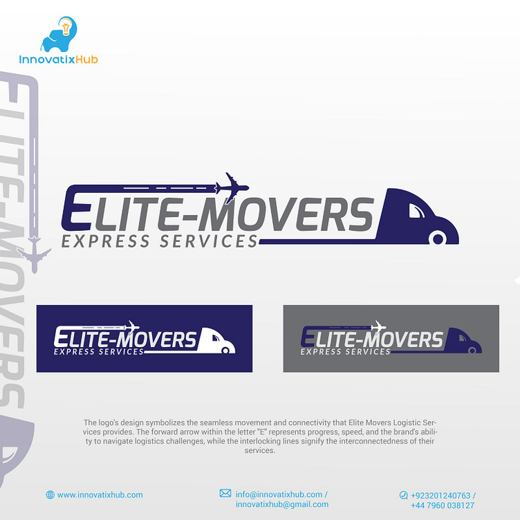 Elite Mover’s - Logistics services Logo by innovatixhub on Dribbble