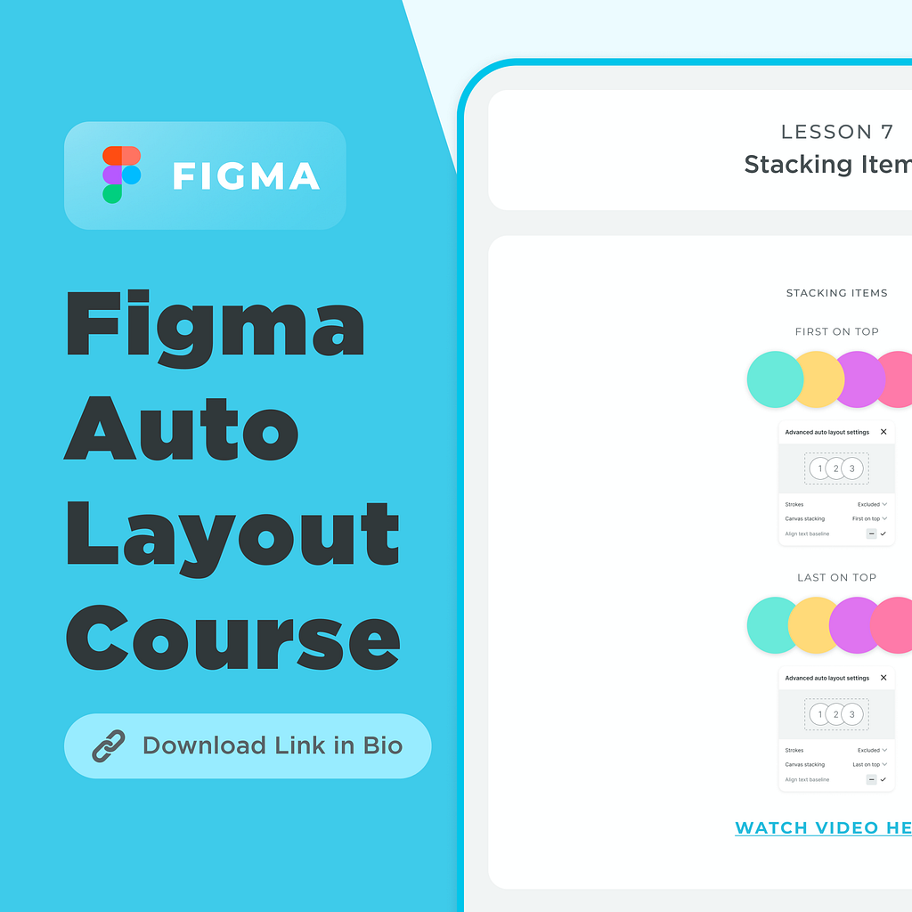 Figma Auto Layout Course by Milana Abidor on Dribbble