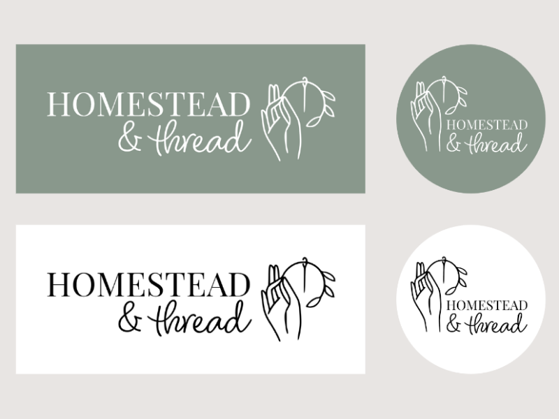 Homestead + Thread Embroidery Shop Branding and Web Design by Katelen ...