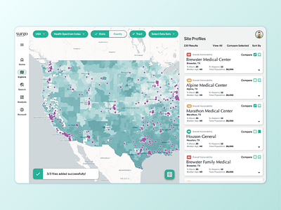 Map Profiling UI by Carly Wanner-Hyde on Dribbble