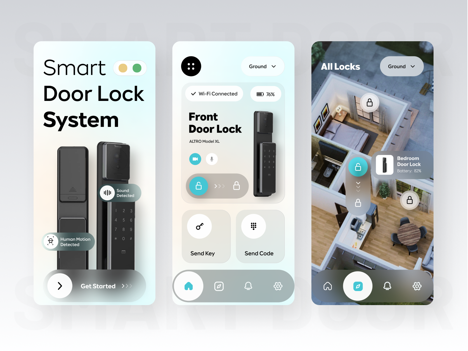 Altro Smart - Smart Door Lock Mobile App by MQoS UI/UX for MultiQoS on ...