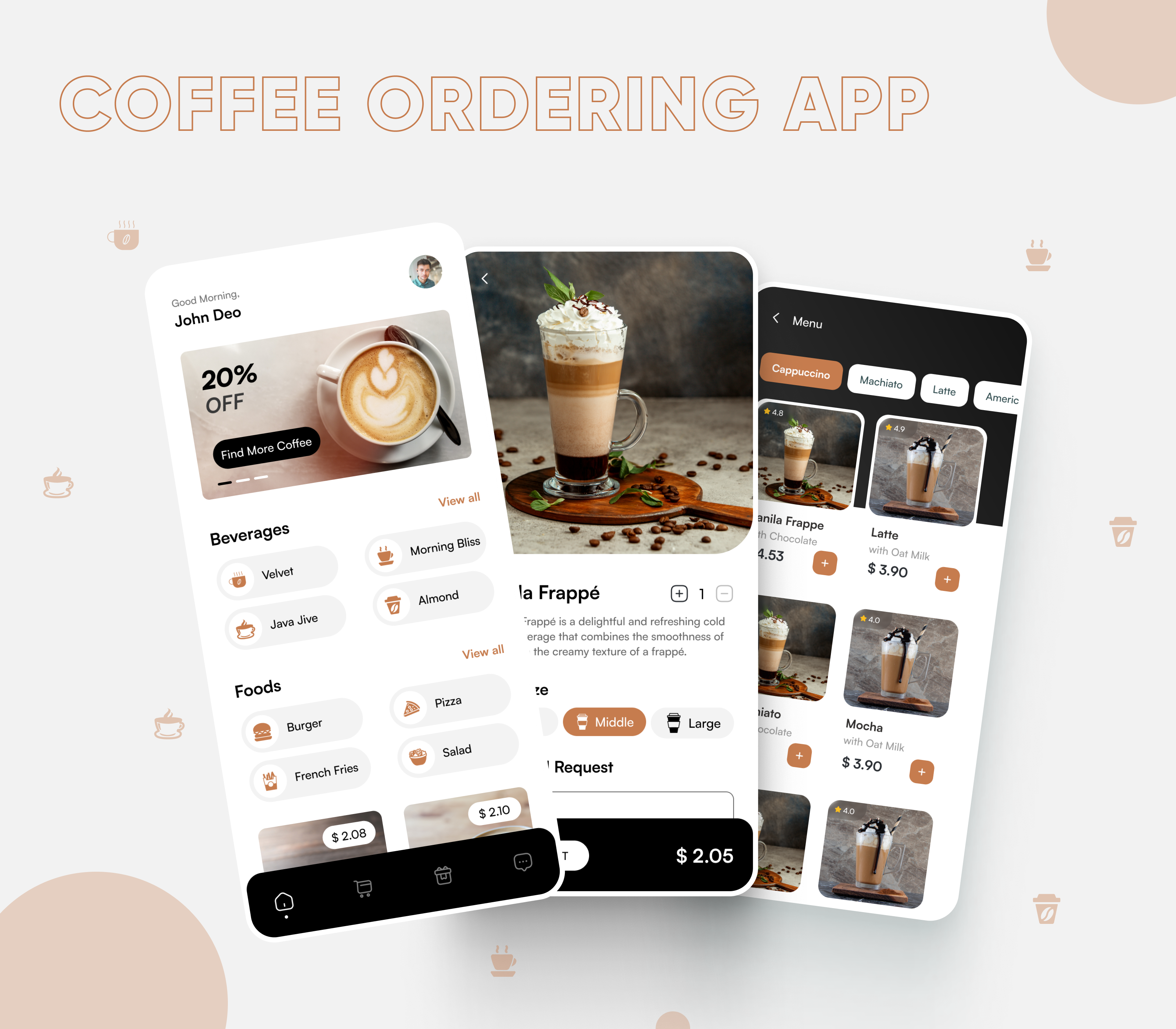 Coffee Ordering App designs, themes, templates and downloadable graphic ...