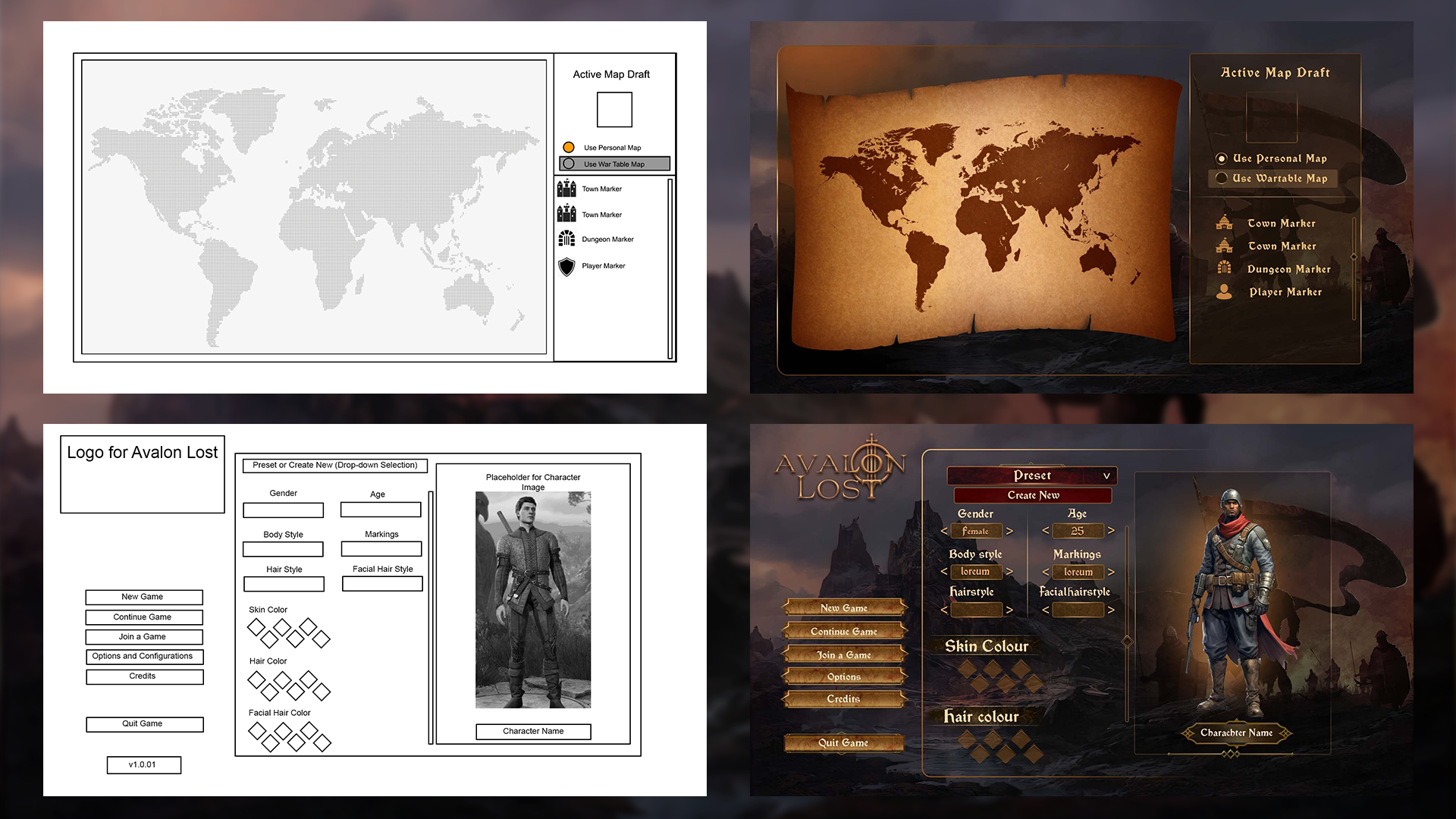 Avalon Lost RPG game by White Dragon Designers Studio on Dribbble