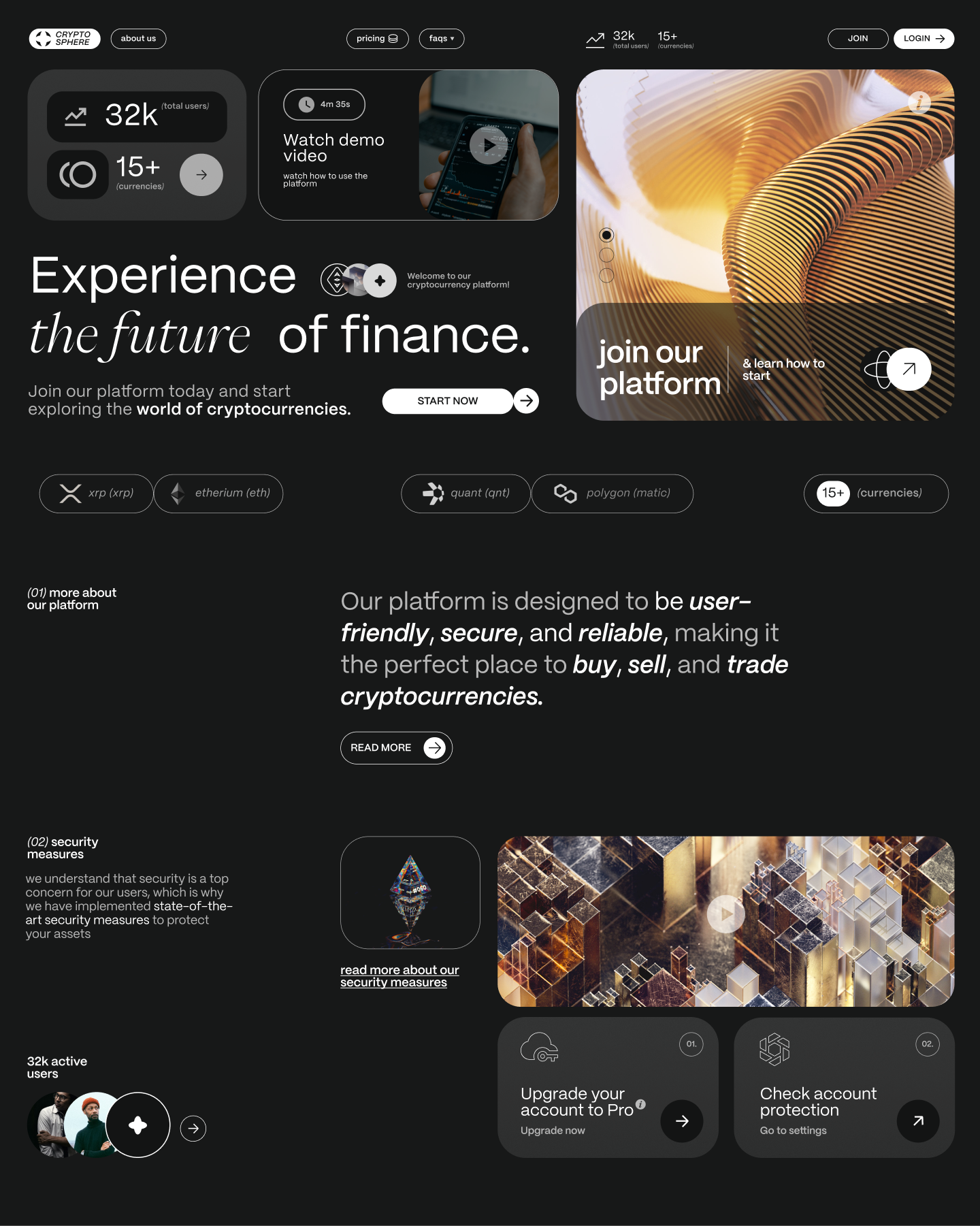 Asset Tokenization Landing Page by Awsmd on Dribbble